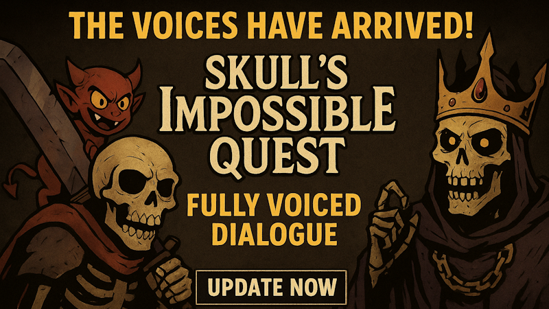 Skull's Impossible Quest - 🗣️ Voices Update In my Skull 🎙️ - Steam News
