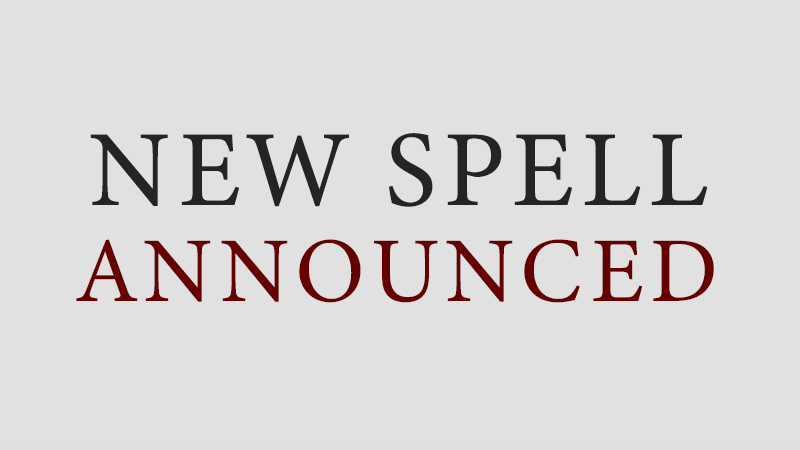 Dread Hunger - New Spell Announced! - Steam News