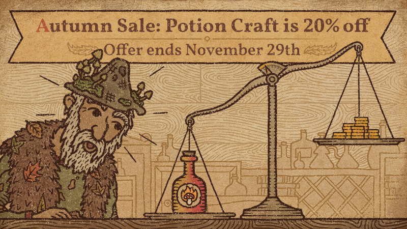 Potion Craft: Alchemist Simulator - Get 20% OFF Potion Craft! - Steam News