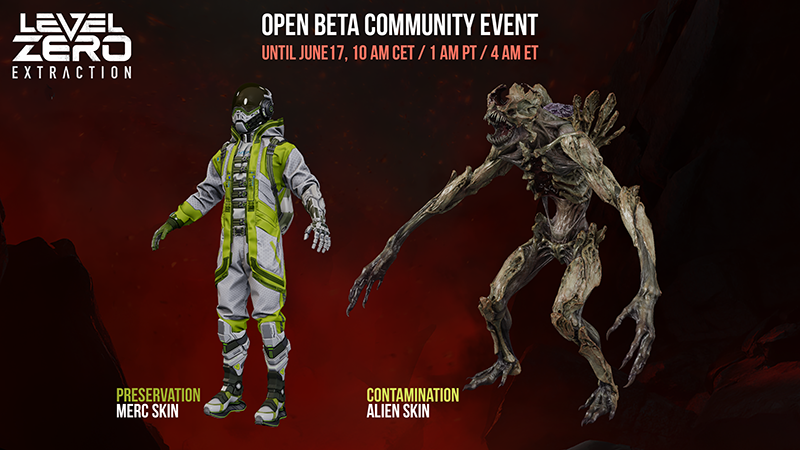 Level Zero: Extraction - Community Event: Get Limited-Time Merc & Alien ...