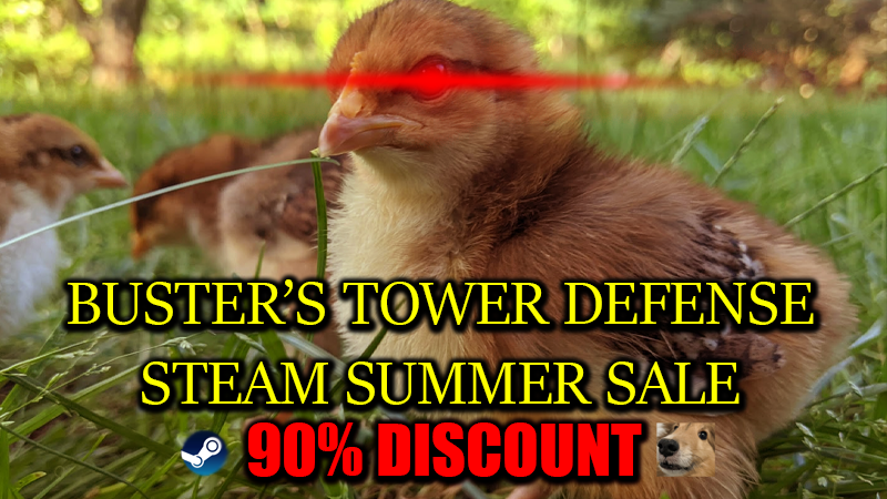 Buster's TD - Buster for BUCK Steam Summer Sale - Steam News