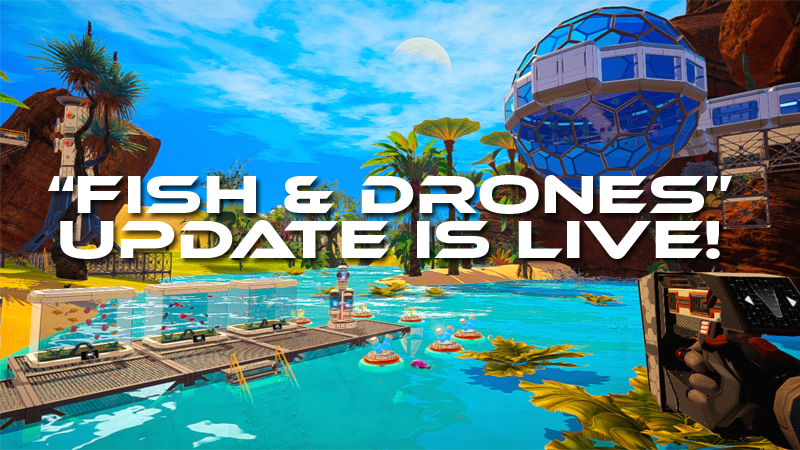 The Planet Crafter - "Fish & Drones" Update is LIVE! - Steam News