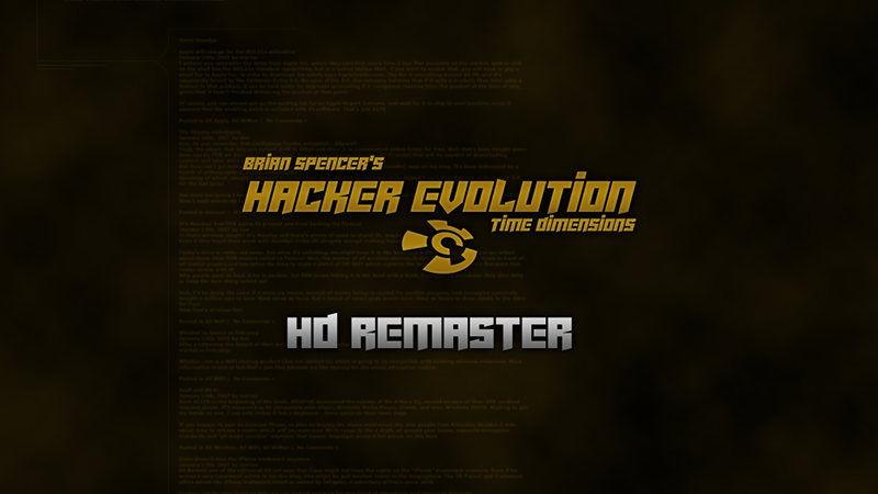 Hacker Evolution - Hacker Evolution - 2019 HD remaster is here - Steam News