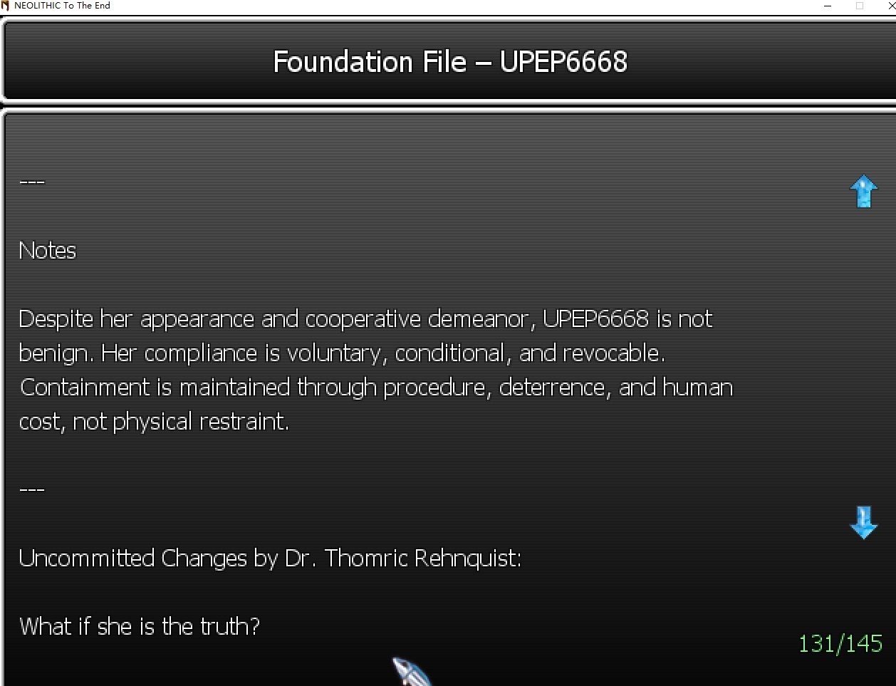 Update, Version 20251213 · [Neolithic]To the End update for 13 December ...