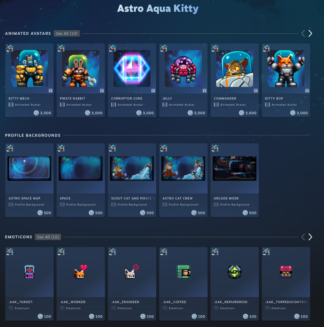 Steam Community :: Astro Aqua Kitty