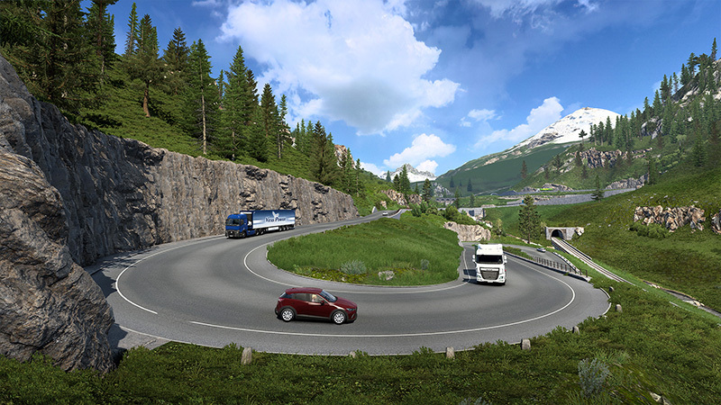 SCS Software - Switzerland Rework - Alpine Roads - Steam News