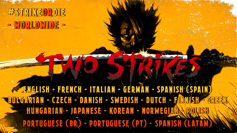 Steam :: Two Strikes :: Two Strikes officially translated to 20 countries