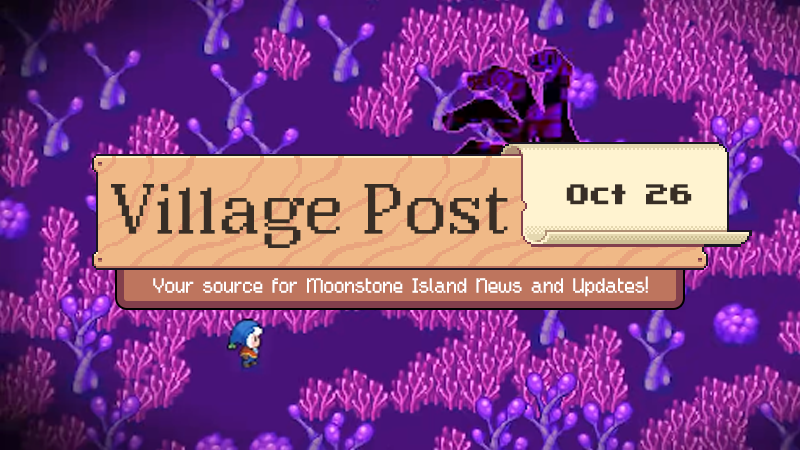 Moonstone Island - The Village Post, October 26 - Steam News