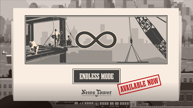 News Tower - UPDATE #2 - Endless Mode is available now! - Steam News