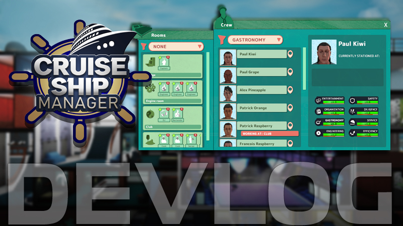 Cruise Ship Manager - Cruise Ship Manager - January 2023 Devlog - Steam ...