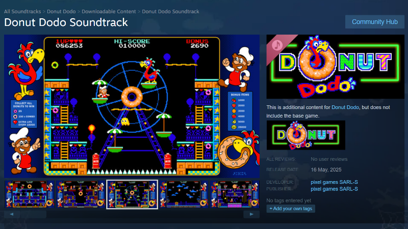 Donut Dodo - Donut Dodo Soundtrack Out Now! - Steam News