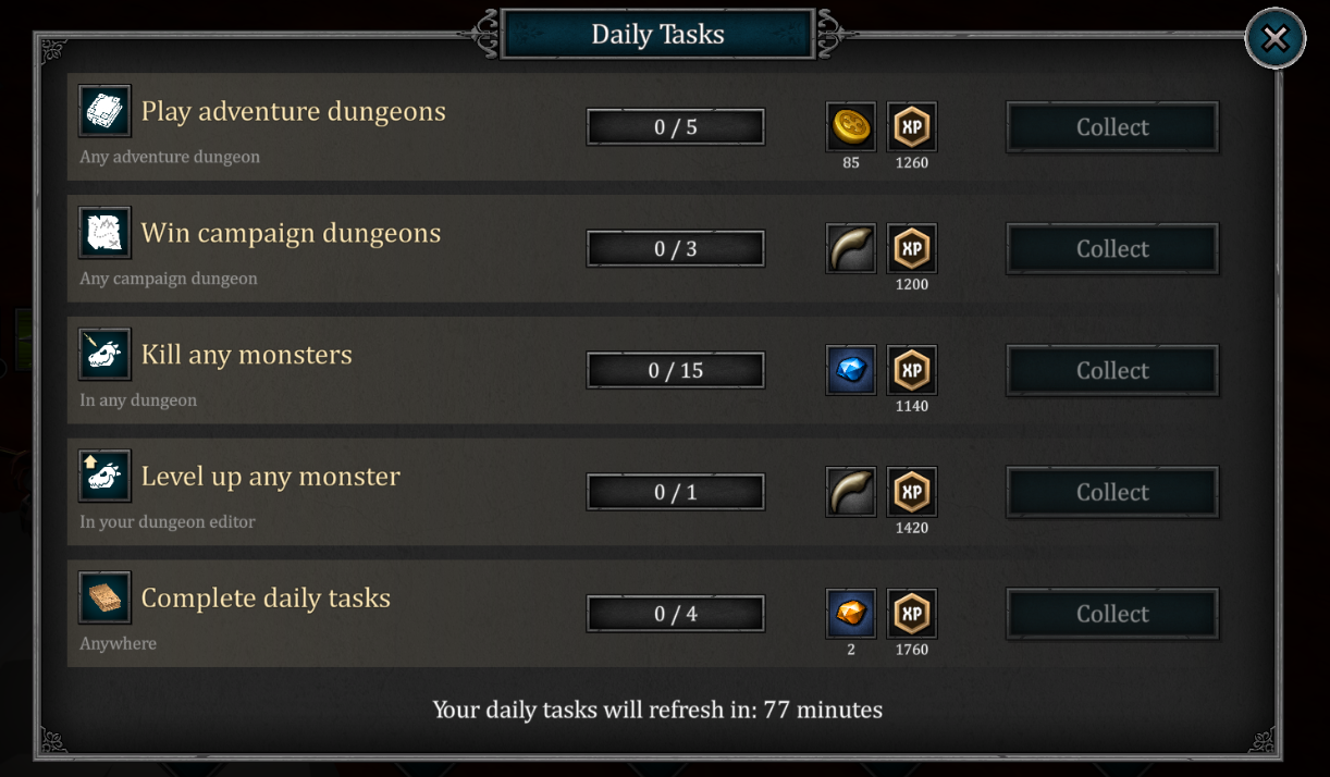 There will be 4 random tasks and 1 bonus task for full completion. Each ...