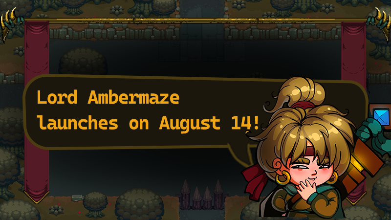 Lord Ambermaze - Lord Ambermaze launches on August 14! - Steam News