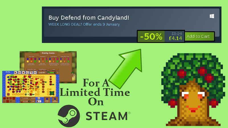 Defend from Candyland! - Sale 50% off! - Steam News