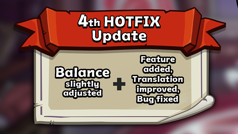Witch and Council : The Card - 4th Hotfix Update (Ver 1.1.4) - Steam News
