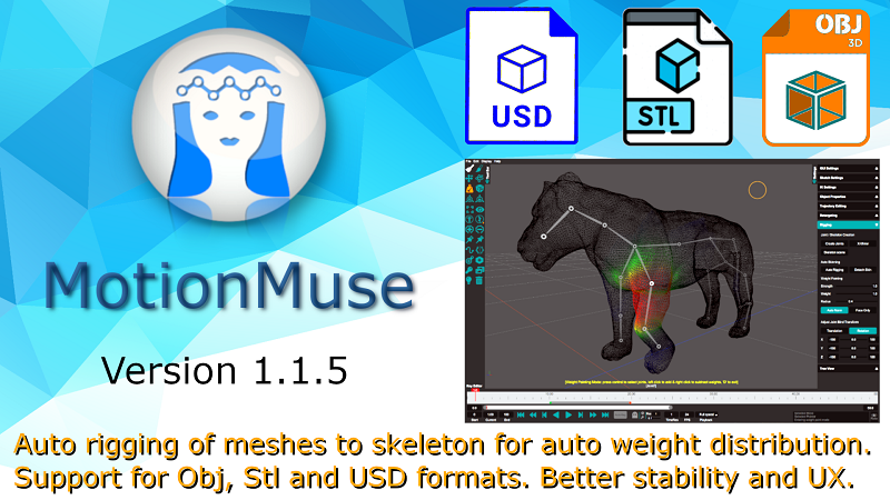 MotionMuse - MotionMuse Version 1.1.5 - Steam News