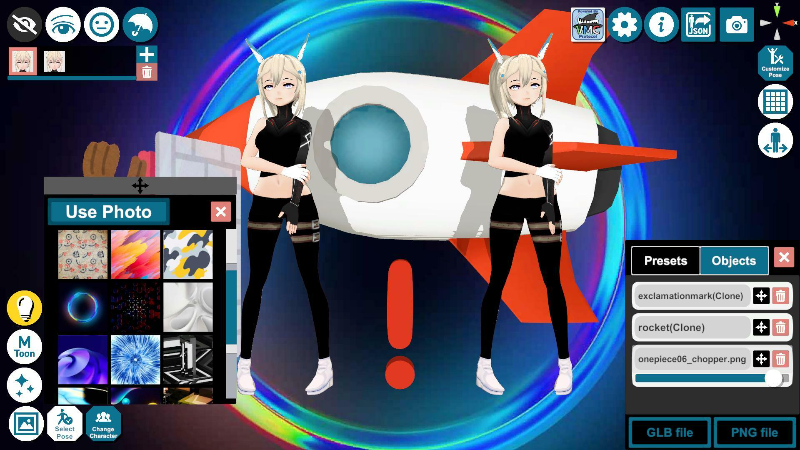 VRM Posing Desktop - [Version3.0.4] Props / Picture Background Presets ...