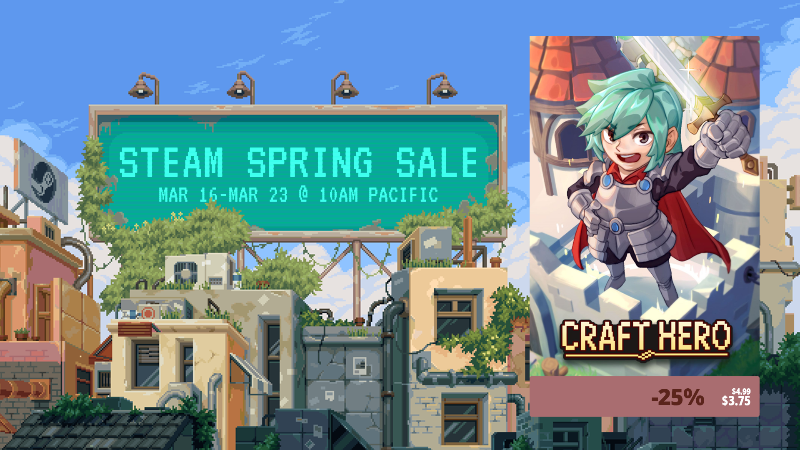 Craft Hero - The spring sale is about to begin, add Craft Hero to your ...