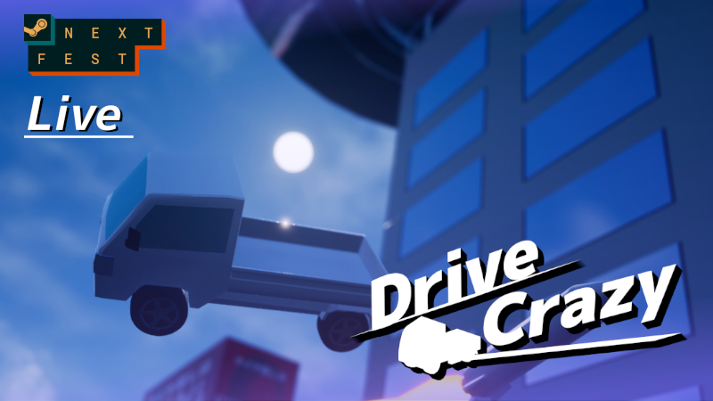 DriveCrazy - Developer gameplay streaming! #2 - Steam News