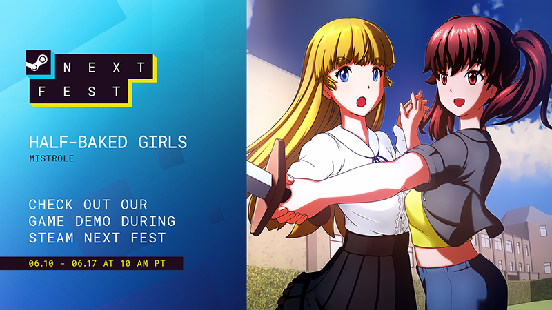 Steam :: HALF-BAKED GIRLS :: HALF-BAKED GIRLS Demo - Steam Next Fest #2