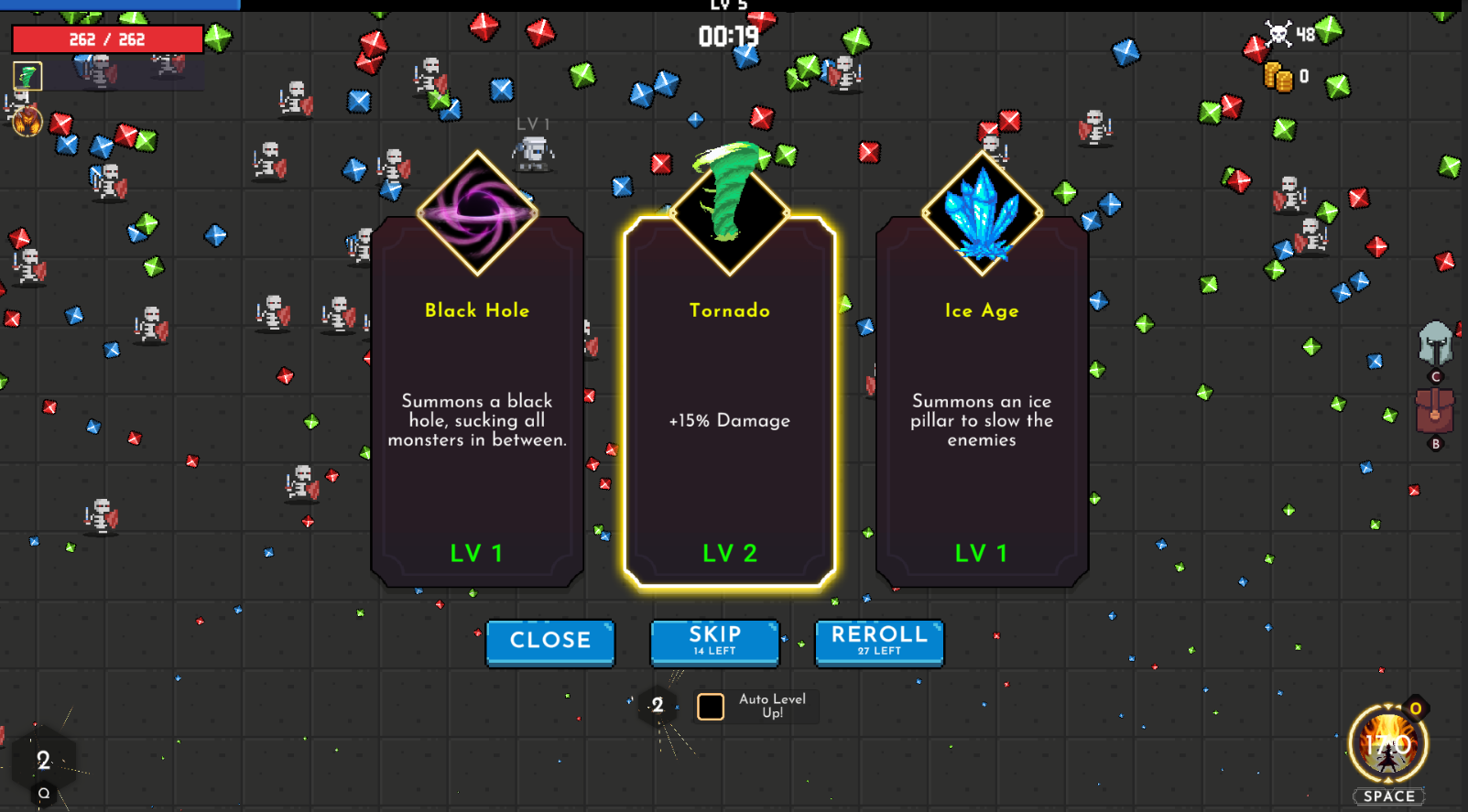 Pixel Survivors : Roguelike - v0.5.8 - Tornado Fire + Remake UI - Steam ...
