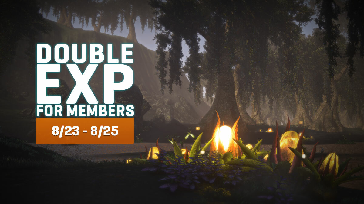 Members can enjoy double exp this weekend from 8/23 - 8/25. The 2X EXP ...