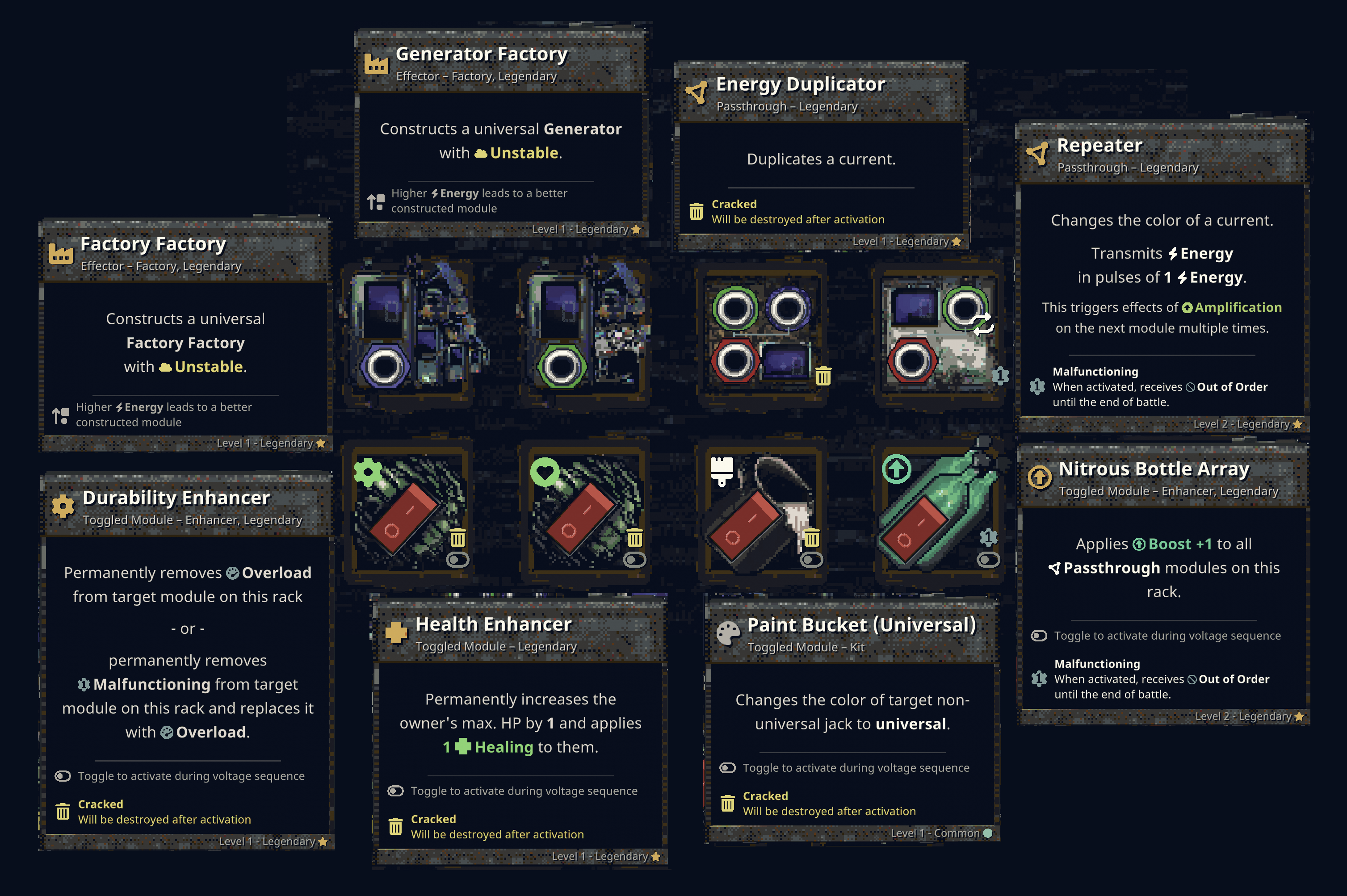 Update 18: New Legendary Modules · Rogue Voltage update for 26 June ...