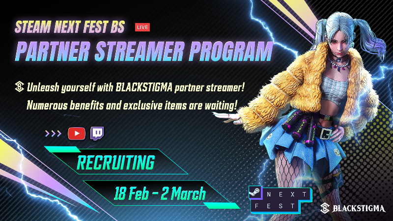 BLACK STIGMA - Steam Next Fest Partner Streamer NOTICE - Steam News