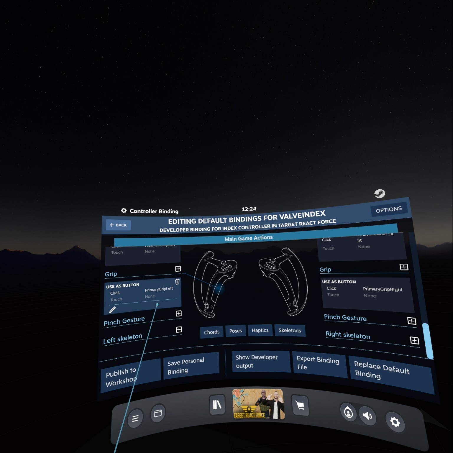 Steam :: Target React Force :: Index drop grip sensitivity Fix v2