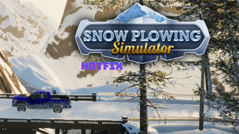 Snow Plowing Simulator - Hotfix For Snow Plowing - Steam News