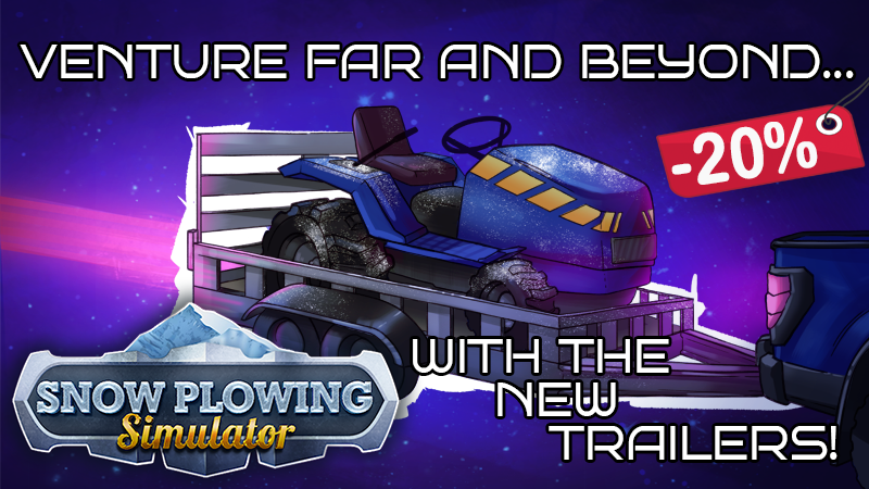 Snow Plowing Simulator - ️ TRAILERS and much more! MAJOR UPDATE 🚜 🚛 ...