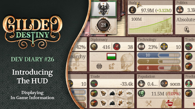 Steam :: Gilded Destiny :: Dev Diary 26 - [VLOG] Displaying Information: Introducing the HUD