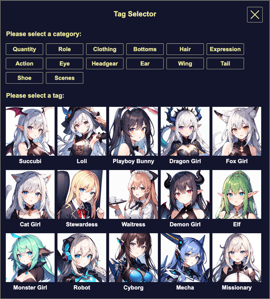 New Tag Selector Image Added · AI Image Generator update for 20 ...