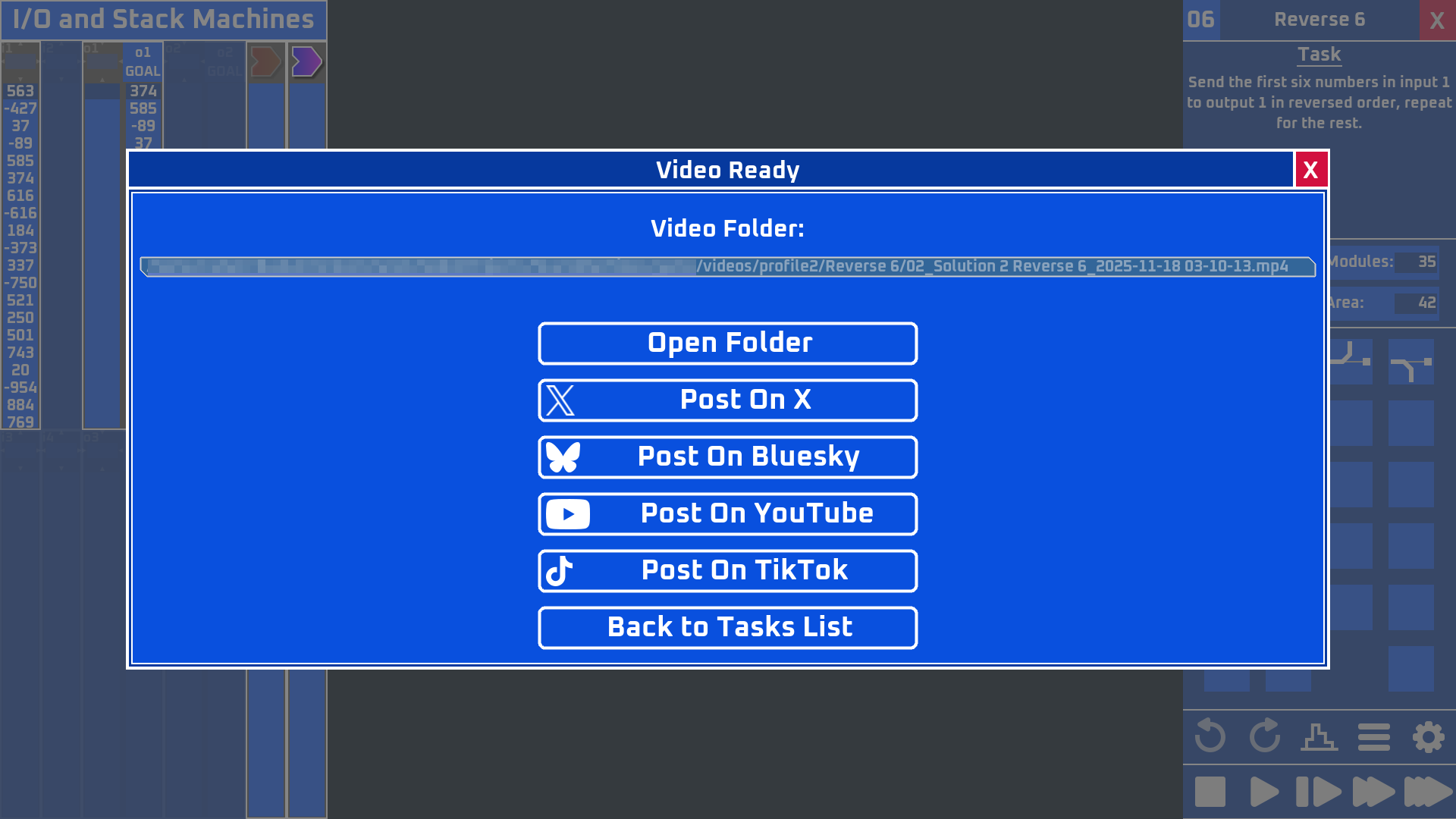 Version 1.1 - recording solution videos and a tutorial · Stack Machines ...