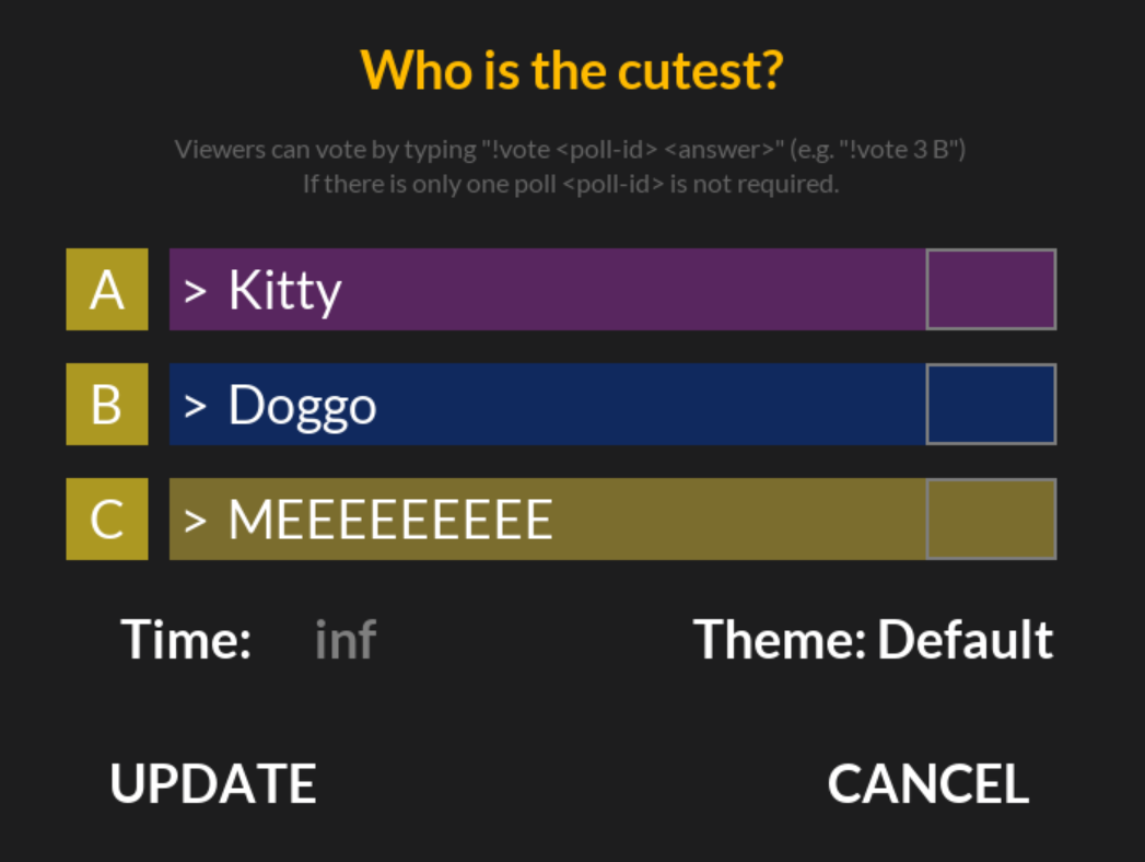select copy to clipboard when right clicking on the poll