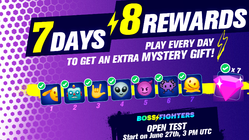Steam :: Boss Fighters :: 7 DAYS = 8 SECRET GIFTS!👀