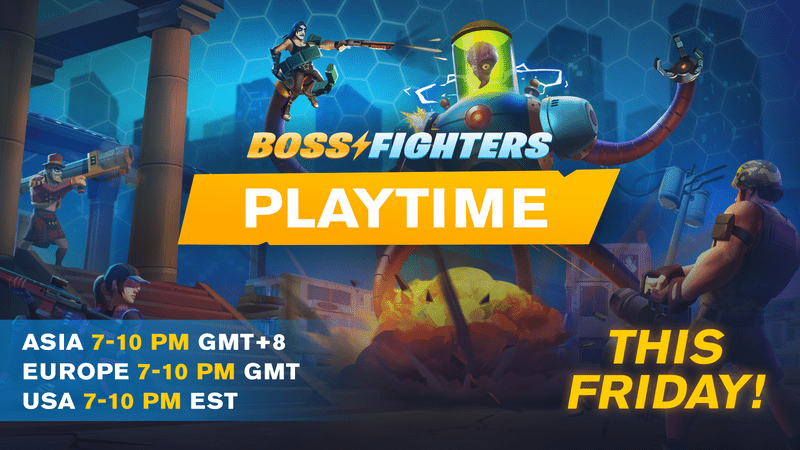 BOSS FIGHTERS - 🚀🎮 The Boss Fighters playtime event has finally arrived ...