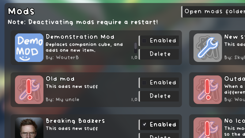 Moving In - Mod Support! - Steam News