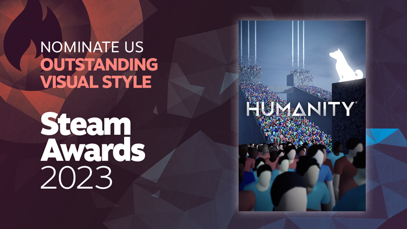 HUMANITY - Vote for HUMANITY in the 2023 Steam Awards! - Steam News