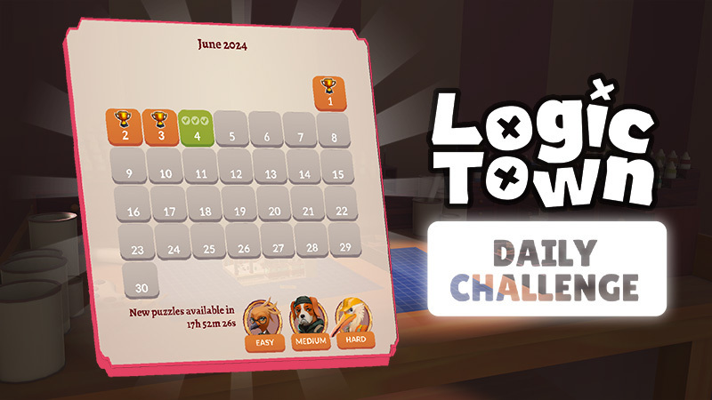 Steam :: Logic Town :: Daily Challenge Mode: Out Now!