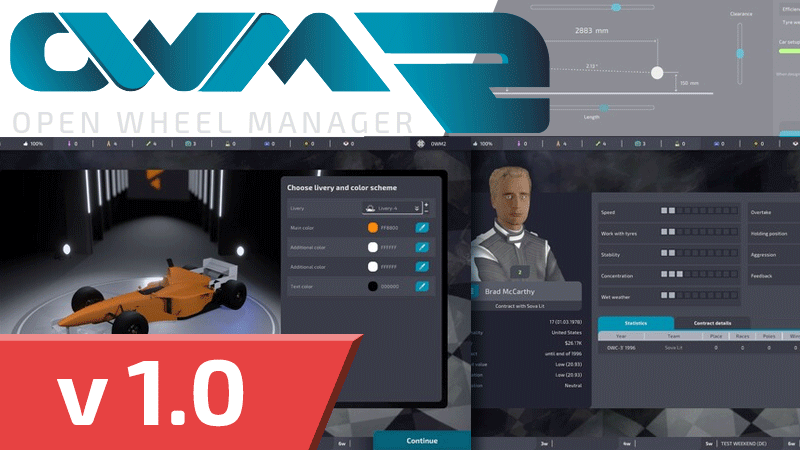 Open Wheel Manager 2 - OWM2 v1.0 Released! - Steam News