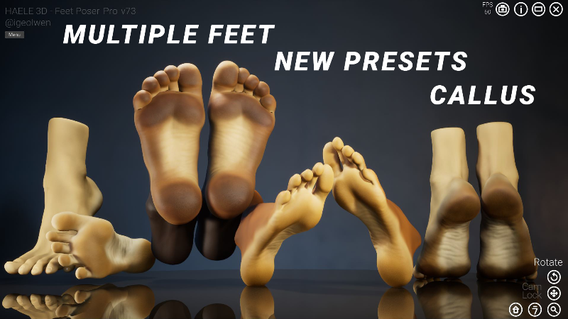 HAELE 3D - Feet Poses Pro - Drawing References - v73-74 Multiple Feet ...