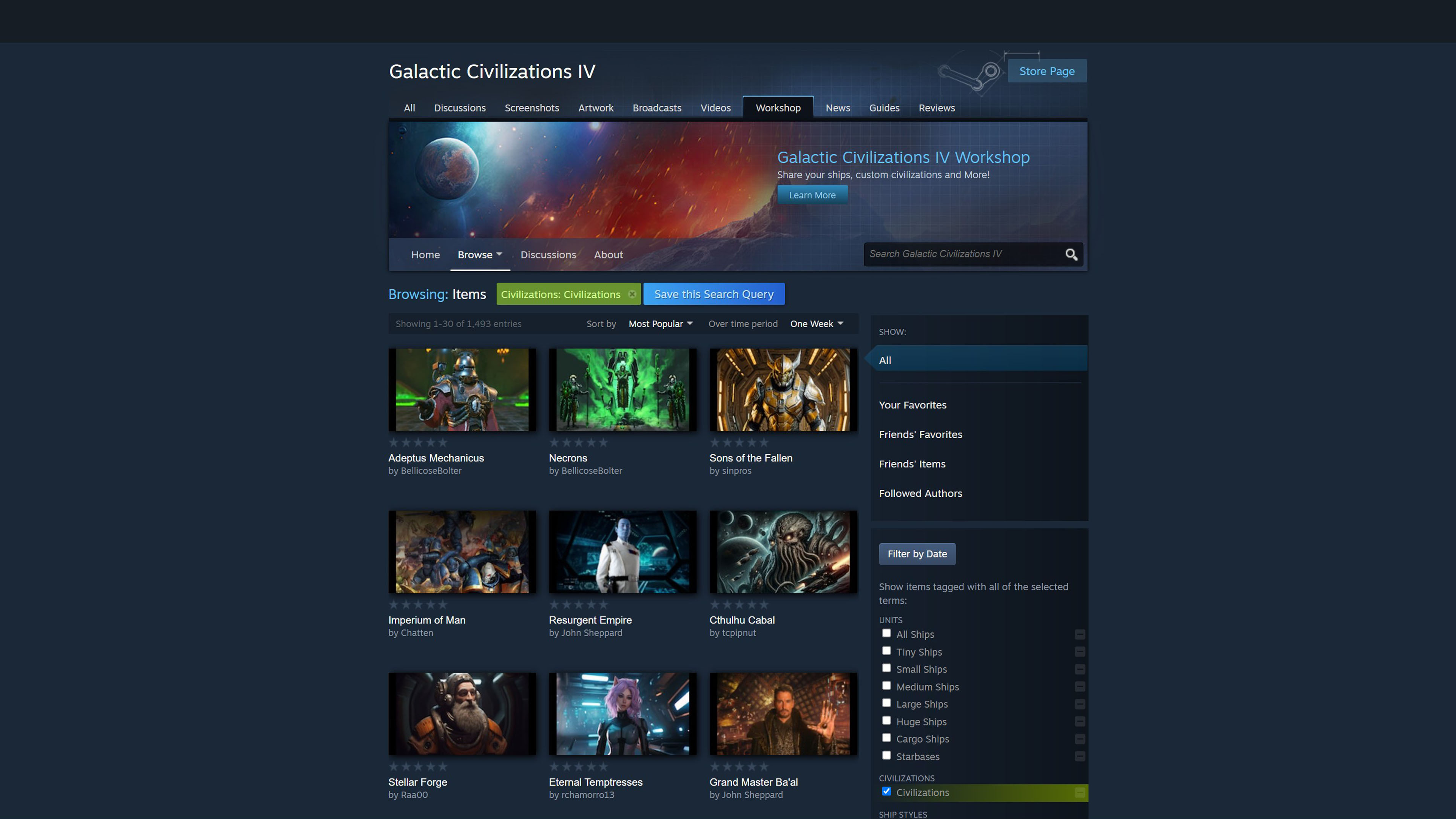 Steam Community :: Galactic Civilizations IV