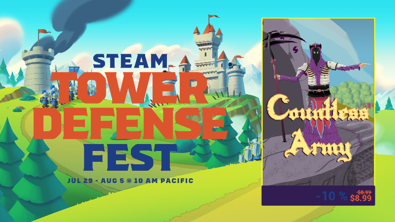 Countless Army - Countless Army is on the TD festival - Steam News