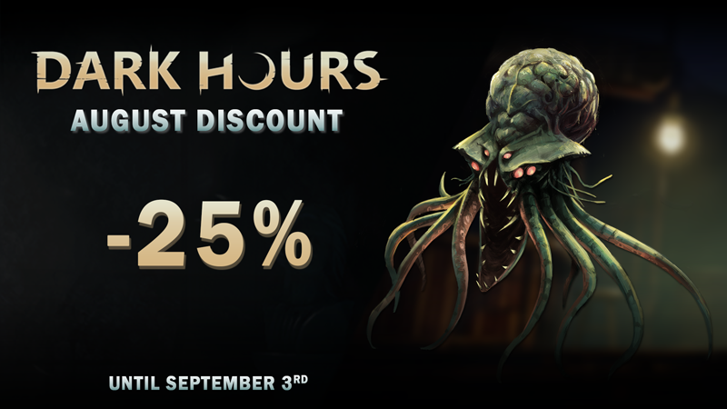 Dark Hours is 25% OFF now! · Dark Hours update for 20 August 2025 · SteamDB