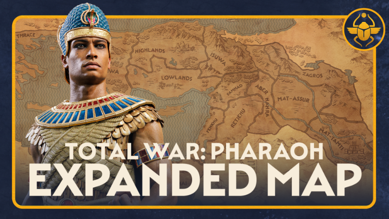 Steam :: Total War: PHARAOH :: DEV UPDATE – EXPANDED MAP