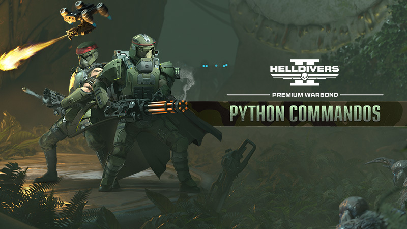 HELLDIVERS™ 2 - Python Commandos Premium Warbond airdrops into the jungle on December 2! - Steam ...