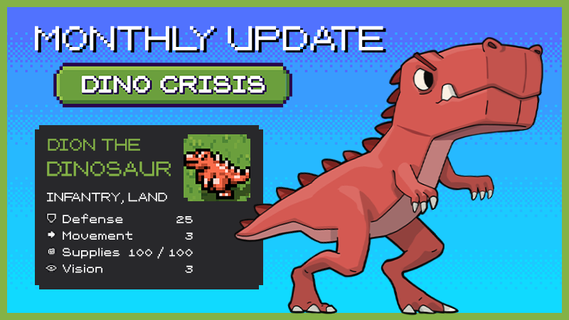 Athena Crisis - Monthly Update: Dion The Dinosaur - Steam News