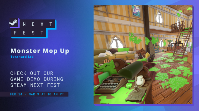 Monster Mop Up - Mop Mop Up joins Steam Next Fest! - Steam News