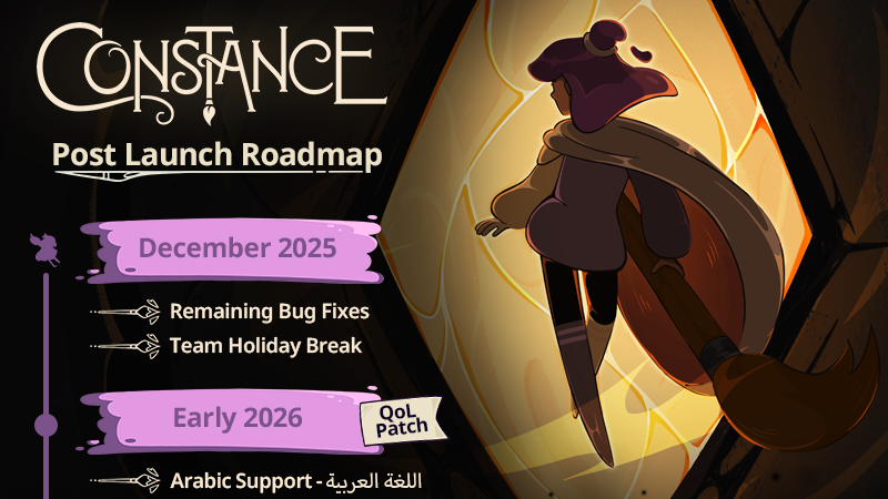 Constance - Constance Post Launch Roadmap - Steam News